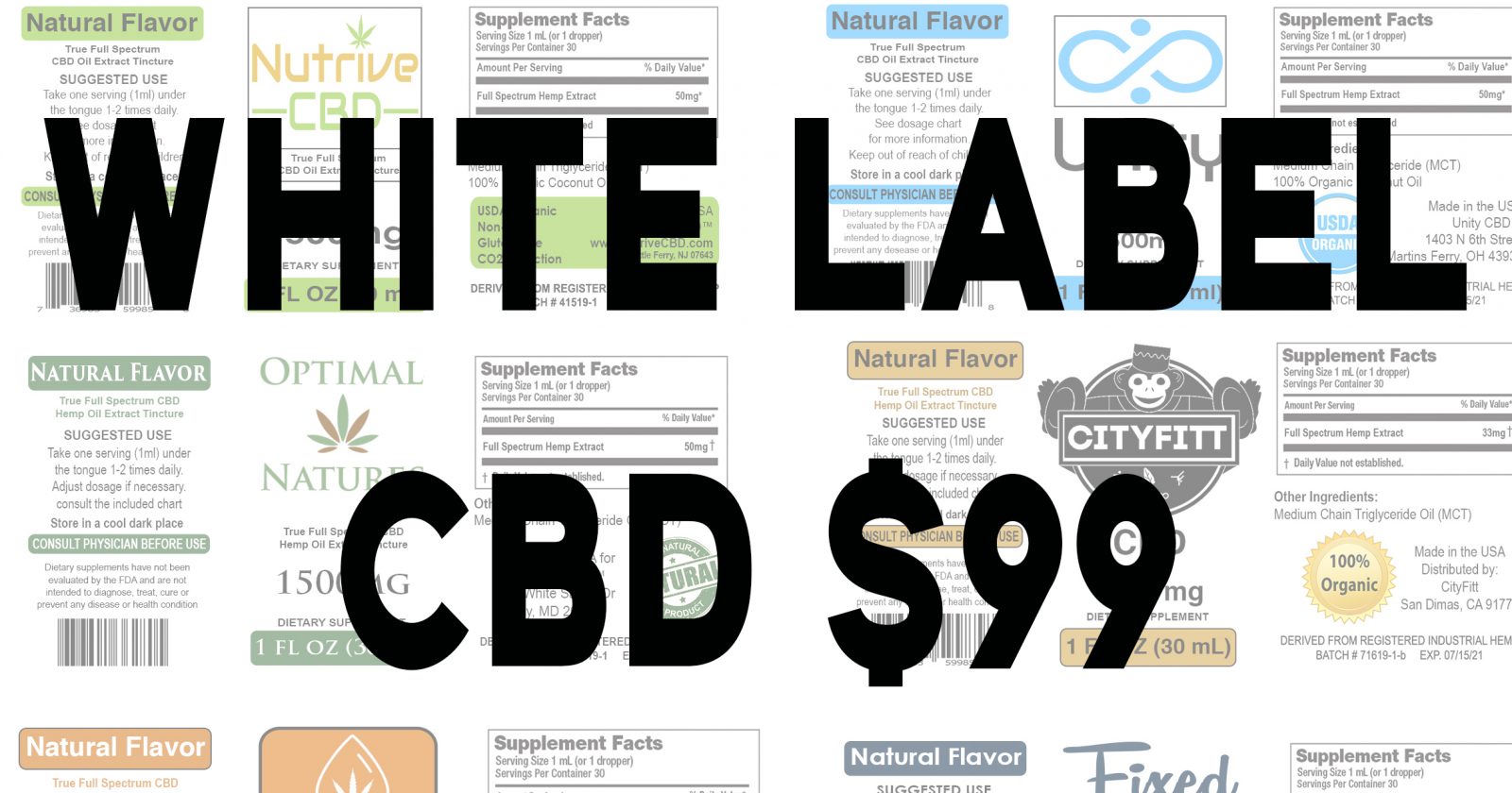 Private & White Label CBD $99 - No Minimum - Galaxy Naturals